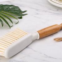 China Natural Bamboo Handle Broom and Dustpan Set 2-Piece Eco Friendly Cleaning Kit for sale