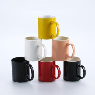 China 330ml Milk White Porcelain Sublimation Drinking Water Mug 11oz for sale