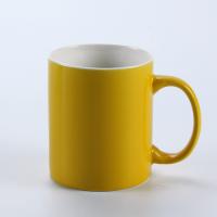 China 330ml Milk White Porcelain Sublimation Drinking Water Mug 11oz for sale