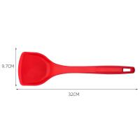 China Food Grade Nylon Silicone Spatula Turner 132g Heat Resistant 250°C Nonstick Kitchen Utensil for sale