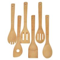 China 30x6cm Natural Bamboo Kitchen Utensil Set Hygienic Eco Friendly Cooking Tools for sale