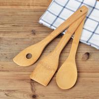 China 30x6cm Natural Bamboo Kitchen Utensil Set Hygienic Eco Friendly Cooking Tools for sale