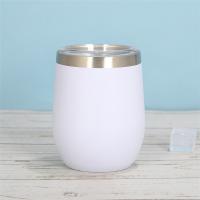China Egg Shape 304 Stainless Steel Thermos Cup Tumbler 12oz Double Wall Vacuum Insulated for sale