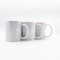 China 15oz  Porcelain Blank Sublimation Drinking Water Mugs Porcelain Coffe Cups for sale