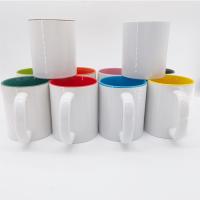 China 15oz  Porcelain Blank Sublimation Drinking Water Mugs Porcelain Coffe Cups for sale