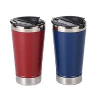 China Double Wall 0.4mm Stainless Steel Thermos Beer Mug 600ml Insulated Cup for sale