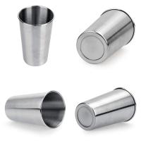 China 8oz 12oz 16oz Stackable Coffee Stainless Steel Thermos Cup With Silicone Lid for sale