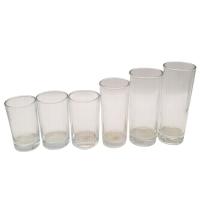 China 160ml 300ml Juice Drinking Water Glasses 53mm 59mm Bottom Diameter Wine Glass Cup for sale