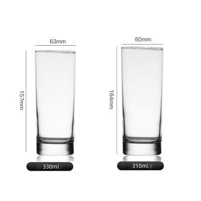 China OEM Crystal Clear Borosilicate Glass Whisky Wedding Champagne Drinking Cup 72x120mm for sale