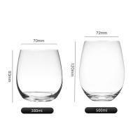 China OEM Crystal Clear Borosilicate Glass Whisky Wedding Champagne Drinking Cup 72x120mm for sale