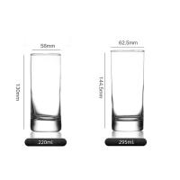 China OEM Crystal Clear Borosilicate Glass Whisky Wedding Champagne Drinking Cup 72x120mm for sale