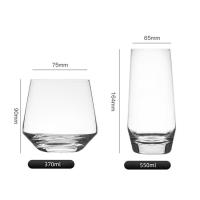 China OEM Crystal Clear Borosilicate Glass Whisky Wedding Champagne Drinking Cup 72x120mm for sale