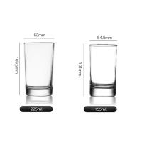 China OEM Crystal Clear Borosilicate Glass Whisky Wedding Champagne Drinking Cup 72x120mm for sale