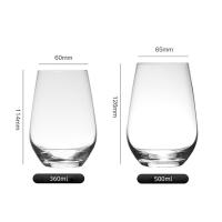 China OEM Crystal Clear Borosilicate Glass Whisky Wedding Champagne Drinking Cup 72x120mm for sale