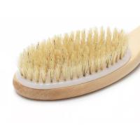 China Bamboo Bristle Body Wash Tool 25cm Boar Bristle Brush for sale