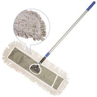 China Shopping Mall Floor Cleaning Tool 24 Inch Flat Dust Cotton Dry Mop with Microfiber for sale