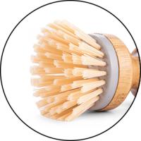 China Natural Bamboo Dish Cleaning Brush Beech Wood Sisal Bristles 8x4.5cm Kitchen Scrubber for sale