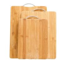 China Antibacterial Bamboo Butcher Block Cutting Board with Handle 30x20x2cm 650g for sale