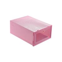 China Dustproof Polypropylene Shoe Stackable Plastic Storage Boxes 18L for sale