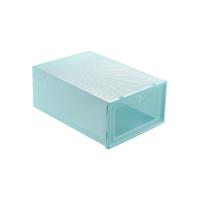 China Dustproof Polypropylene Shoe Stackable Plastic Storage Boxes 18L for sale