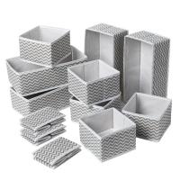 China Foldable Cloth Storage Box  1.5mm Paper Board Drawer Organizer Cube for sale