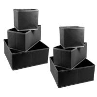 China ODM Non Woven Storage Box 28x28x13cm Six Piece Underwear Organizer for sale