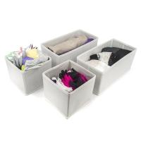 China ODM Non Woven Storage Box 28x28x13cm Six Piece Underwear Organizer for sale