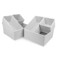 China ODM Non Woven Storage Box 28x28x13cm Six Piece Underwear Organizer for sale