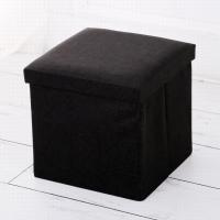 China Padded Seat Linen Storage Boxes Storage Ottoman Cube 30*30*30cm for sale
