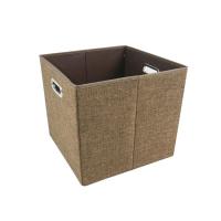 China OEM Polyester Fabric Folding Linen Storage Boxes 31*31*31CM for sale