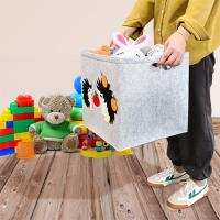 China Kids Nursery 36L Foldable Cube Fabric Toy Storage Bins 342g for sale