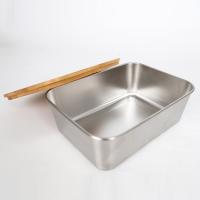 China SS304 Bamboo Kitchen Storage Food Container 400ML 800ML 1500ML for sale