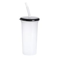 China 930ml Plastic Drinking Glasses Skinny Tumbler Cups PP Material OEM ODM Custom for sale