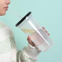 China 930ml Plastic Drinking Glasses Skinny Tumbler Cups PP Material OEM ODM Custom for sale