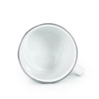 China Sublimation Blank Enamel Mug 12oz Vintage Camping Coffee Cup Stainless Steel Custom for sale