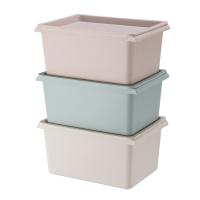 China Promotional Stackable Plastic Storage Box With Lid OEM ODM for sale