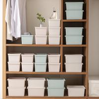China Promotional Stackable Plastic Storage Box With Lid OEM ODM for sale