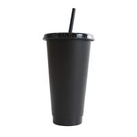 China 16oz 24oz Plastic Drinking Glasses Reusable Changing Color Cup 10*6*19cm for sale