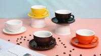 China Crockery Pottery Ceramic Espresso Cups With Saucer Coffe cups mug for sale