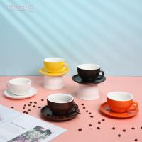 China Crockery Pottery Ceramic Espresso Cups With Saucer Coffe cups mug for sale