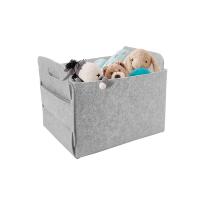China Polyester Collapsible Felt Storage Basket 13.8