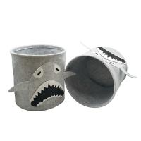 China Sustainable Animal Design Round Felt Storage Basket 33*33cm for sale