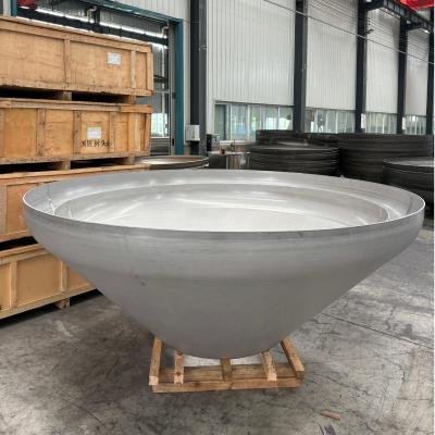 China 316 Stainless Steel Conical Dish Head With 45° Half Apex Angle 600mm 2000mm Diameter for sale