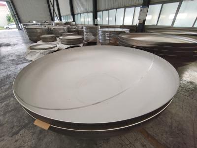 China Stainless Steel Outer Tank Ellipsoidal Head, Partial Polishing, Size: 2500×6 for sale