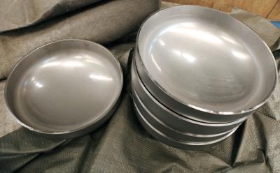 China 230mm Outer Diameter 4mm Thickness S31603 Stainless Steel Pipe End Cap for Filtration Equipment for sale