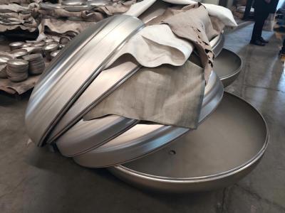 China External Polished & Brushed Necked Elliptical Head With Bottom Opening For Cryogenic Storage Tank Equipment for sale