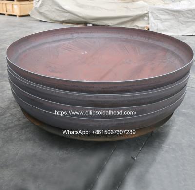 China Large Diameter ASME SA-516 Gr.70 Carbon Steel Torispherical Dished Ends for Pressure Vessels for sale