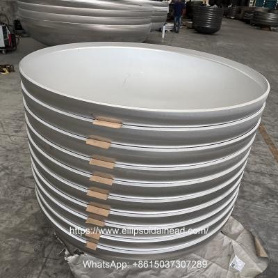 China ASME 304L Stainless Steel Vessel Dished Head with Edge Prep VO30° for Storage Tank for sale