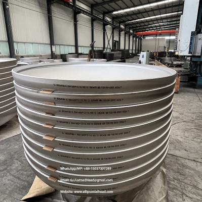 China PED/ASME Certified Stainless Steel 2:1 Elliptical Tank Heads Manufacturer in China for sale