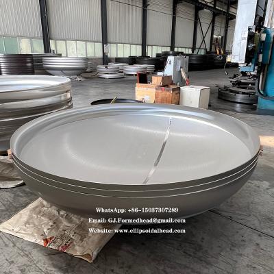China Custom Stainless Steel 316L ASME Elliptical Heads Factory for LNG Tanks with 100% Traceability for sale